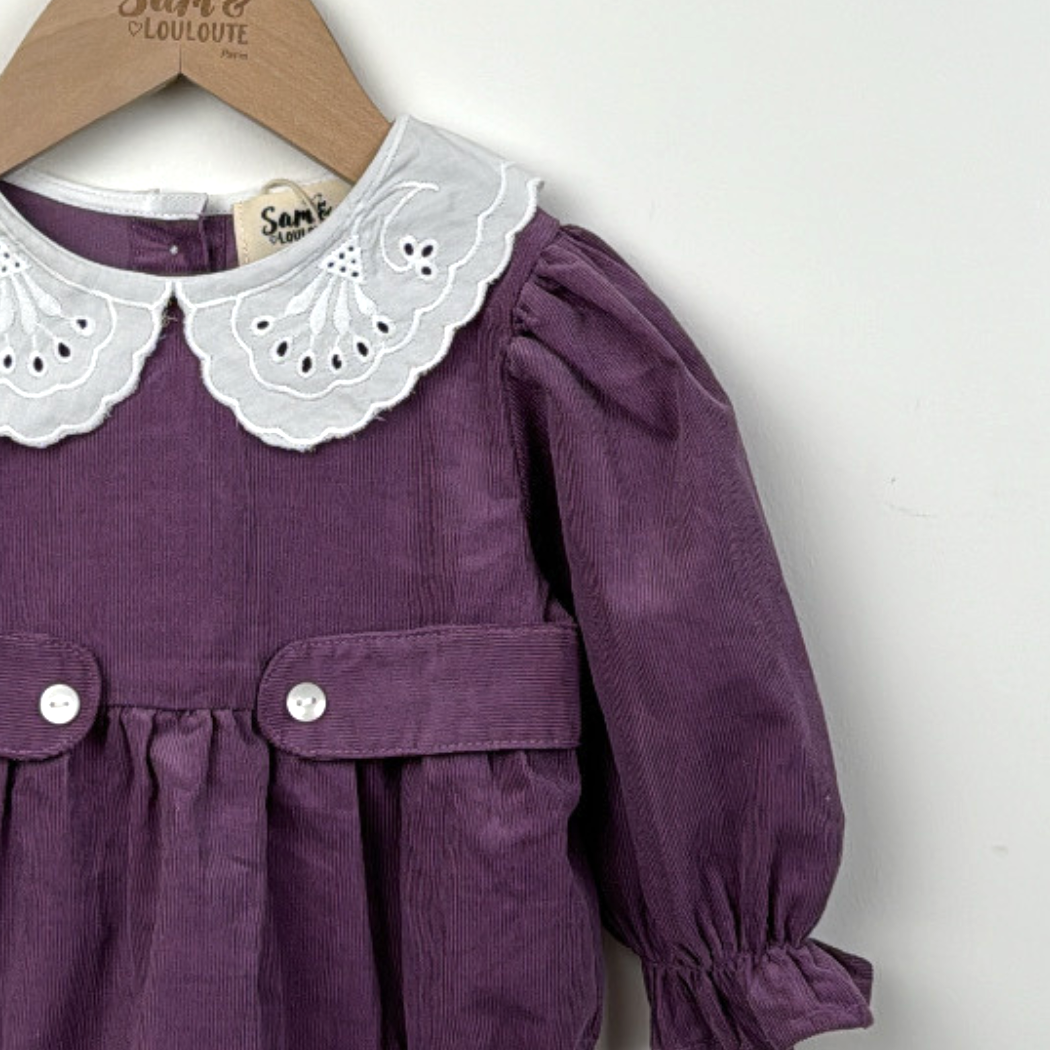 Cassis Dress - Purple – Sam and Louloute
